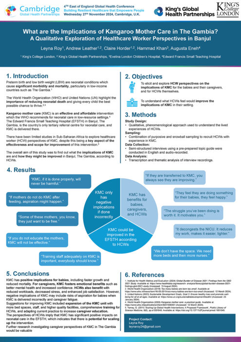 4th East of England Global Health Conference: Poster Competition ...